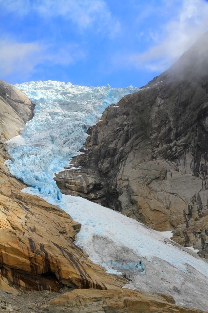 Glaciar Briksdal, el glaciar de Noruega a punto de desaparecer